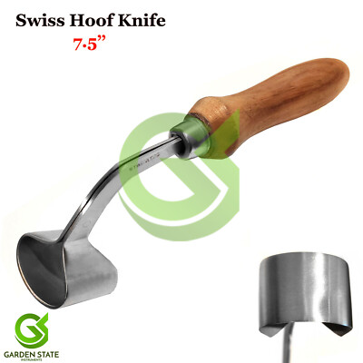 New Farrier Swiss Hoof Knife Oval Shaped Horse Hooves Trimming Knife ...