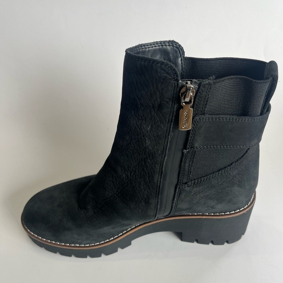 Blondo Women's 8 SINGLE RIGHT Dakota Waterproof Boot Black Lug Sole ...