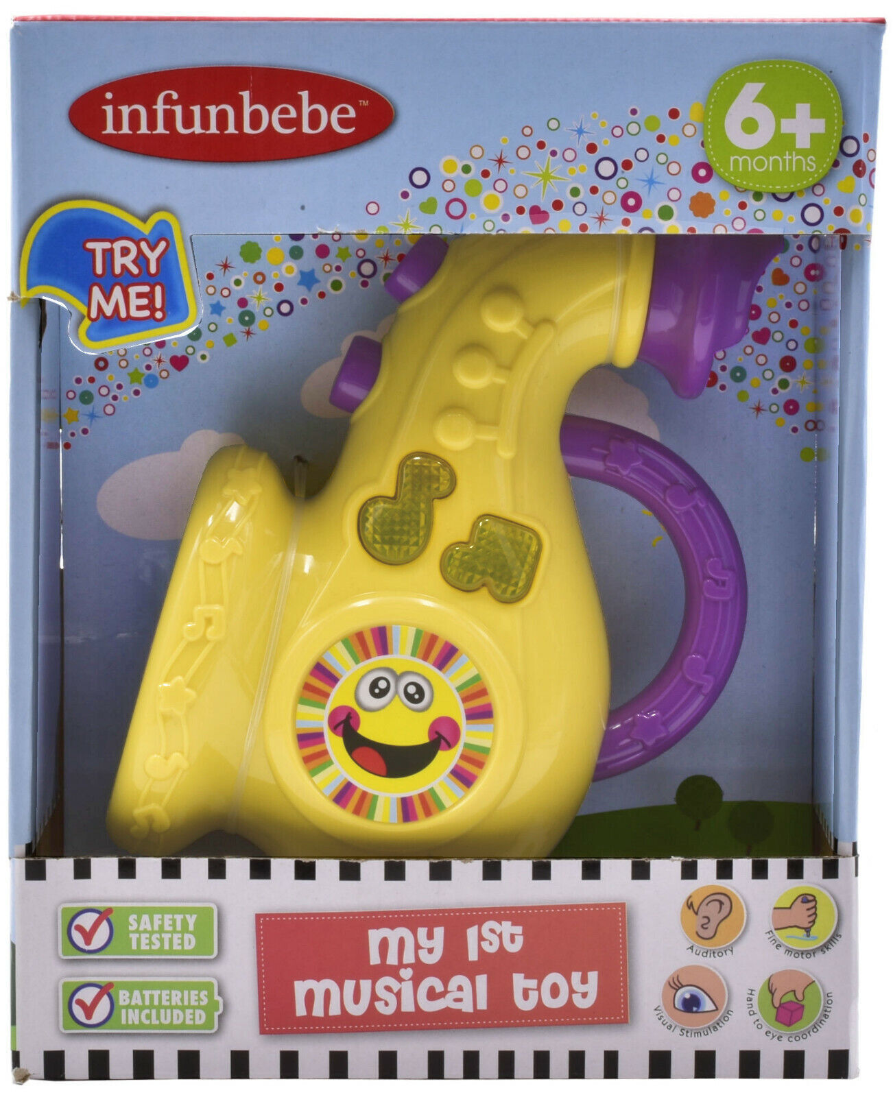 KANDYTOYS INFUNBEBE MY 1ST SAXOPHONE - TY7712 COLOURFUL CREATE MUSIC ...