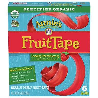 Annie's Homegrown Fruit Peelie Swirly Strawberry 4.5 oz (Pack of 8) | eBay