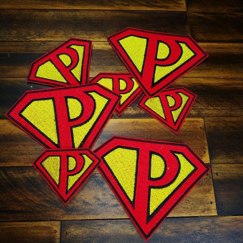 Superman Logo Patch Iron-On Superman Logo Superman Alphabet Super Hero ...