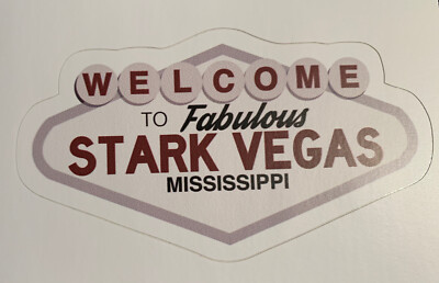 Stark Vegas Mississippi State Bulldogs Sticker 3.7" x 2.1" SEC ...