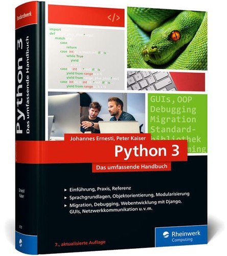 Python 3: Das umfassende Handbuch: Über 1.000 Seiten Sprachgrundlagen, OOP und B | eBay.de
