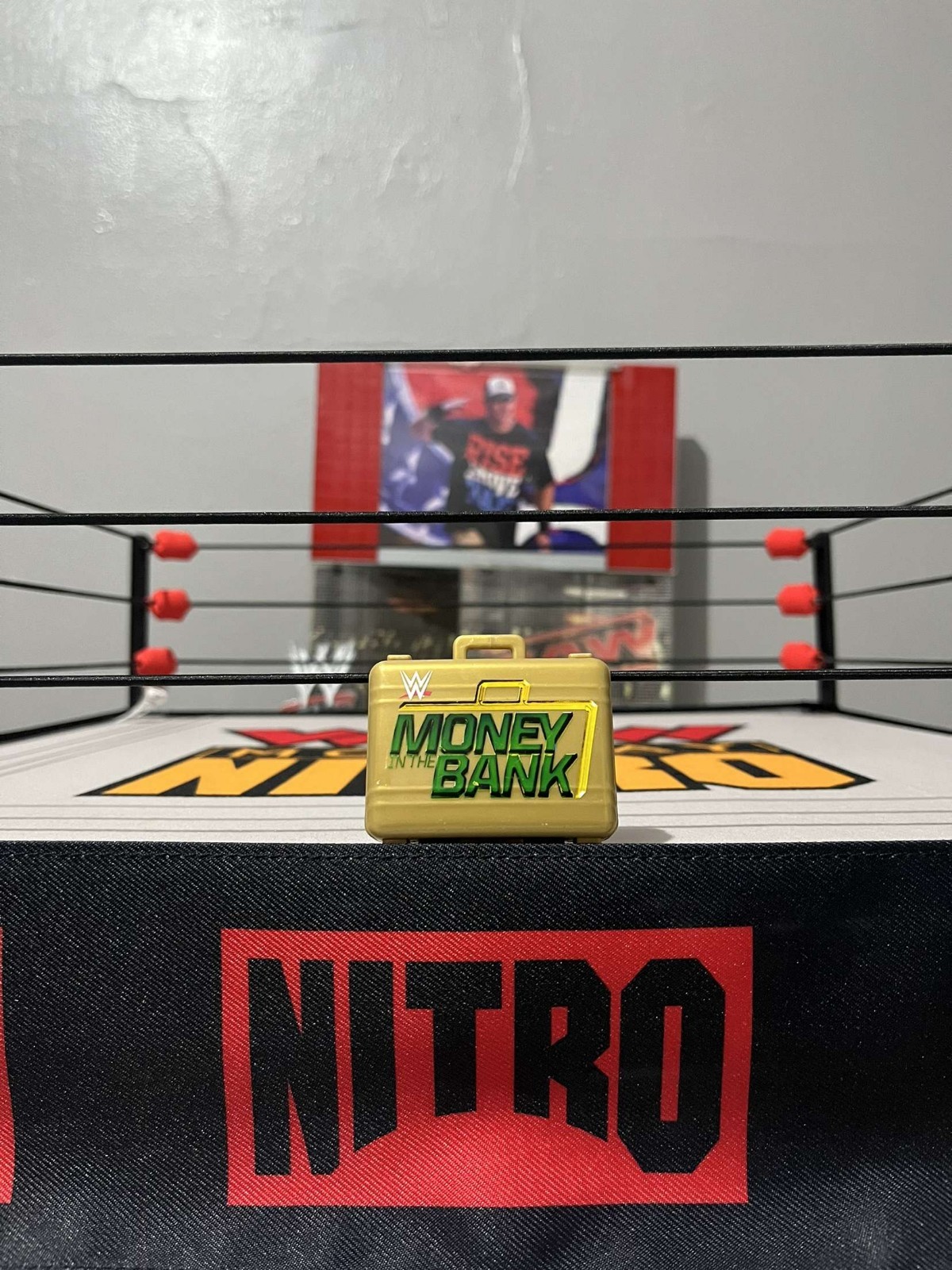 WWE Gold Green Money In The Bank Briefcase Accessory Mattel MITB Big ...