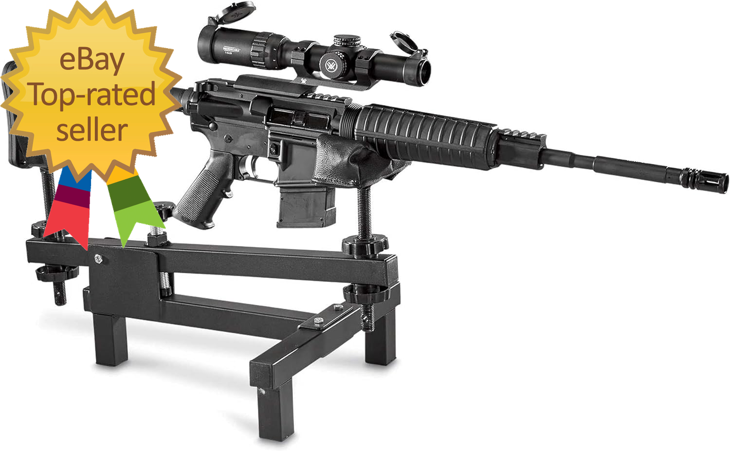 Shooting Rifle Bench Rest for Outdoor Range, Adjustable Portable Stand ...
