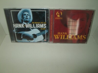 LOT OF 2 HANK WILLIAMS Country Albums cds rare cd Set GREATEST HITS ...