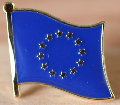 EUROPEAN UNION EU Country Metal Flag Lapel Pin Badge | eBay