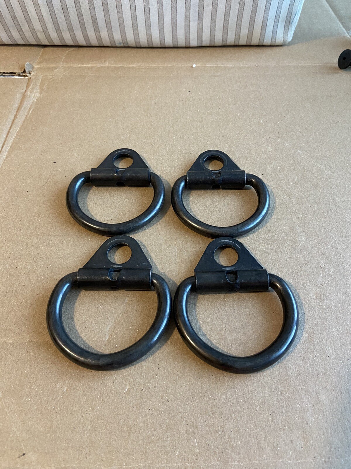 Black D Rings Anchor Lashing Ring D-Ring Tie Downs for Car Truck ...