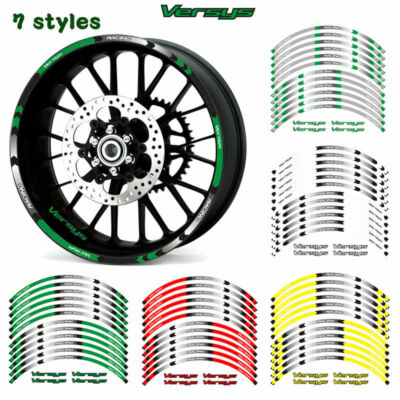 MOTORCYCLE RIM "17 STRIPES WHEEL DECALS TAPE STICKERS FOR KAWASAKI ...