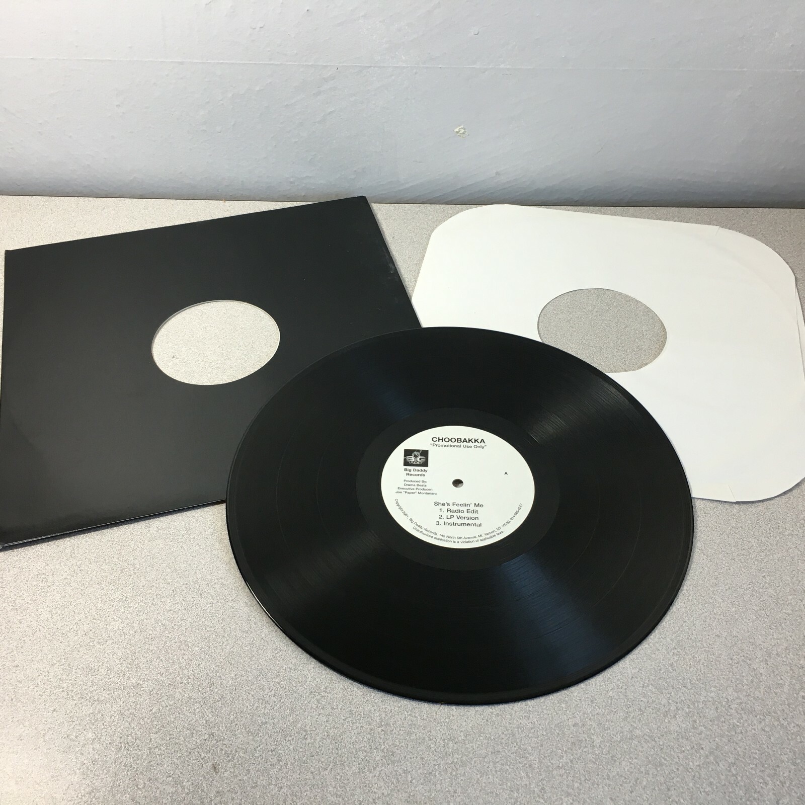 Choobakka Shes Fellin' Me Vinyl LP 2001 Big Daddy Promo Record Hip Hop ...