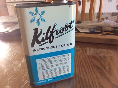 Vintage Kilfrost Anti-Freeze un-opened Advertising Sign Can NEW OLD ...