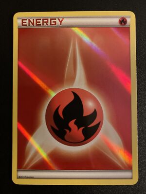 Fire Energy Holo Pokémon Card LP 2013 | eBay