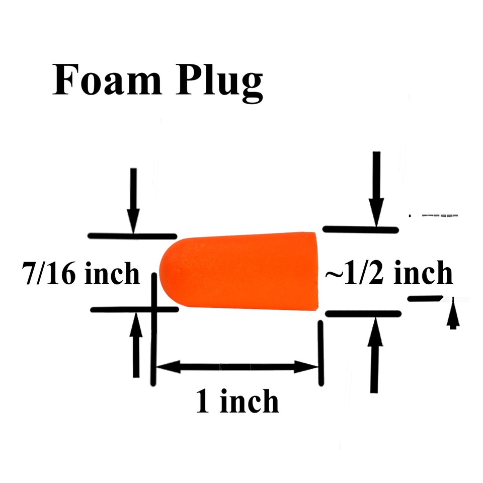 18 Orange plugs toy gun barrel safety plugs allow the sale of cap guns ...