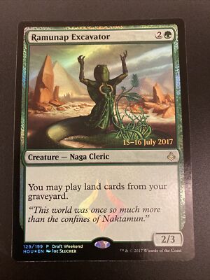 FOIL Ramunap Excavator #129 Draft Weekend Stamped MTG Hour Of ...