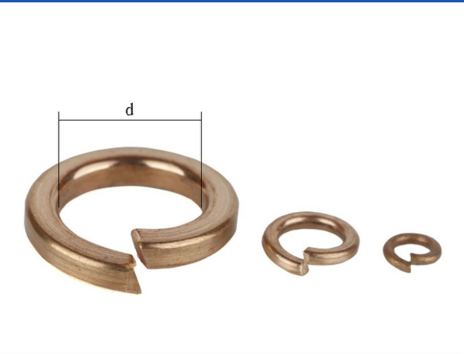 M3 M4 M5 M6 M8 M10 M12 M16 Phosphor Bronze Spring Washers Split Lock ...