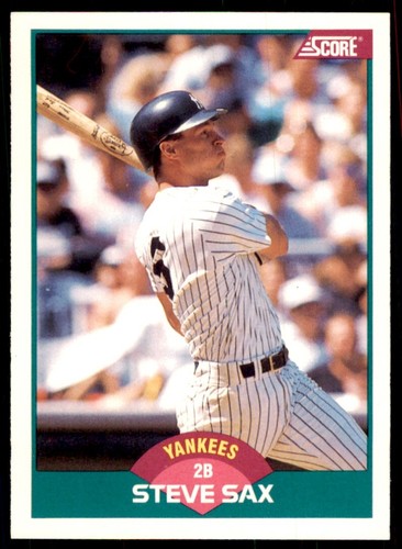 1989 Score Rookie & Traded: Steve Sax New York Yankees #20T | eBay