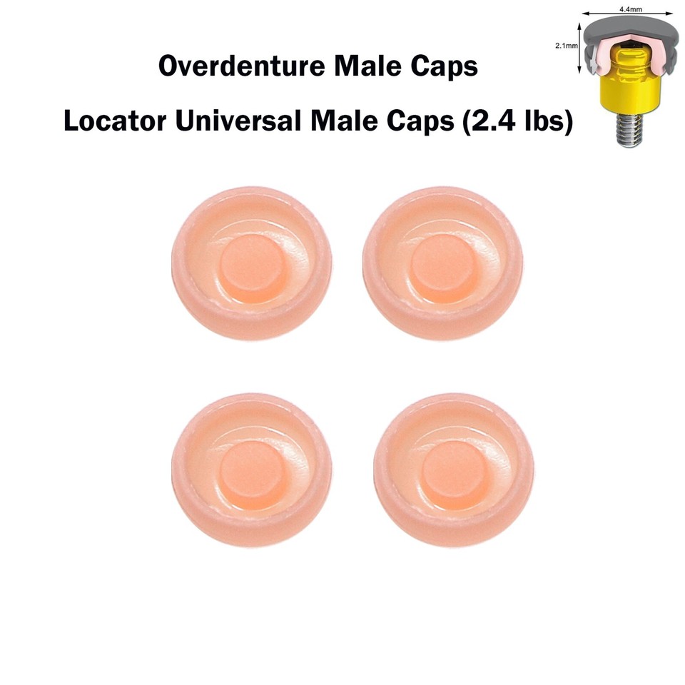 Dental Universal Implant Retention Locator Caps Replacement 1.2lbs 2 ...