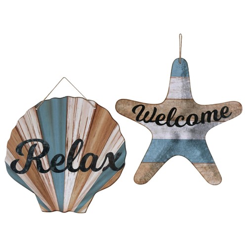 Shore Living MDF Shell-Shaped Wall Decor, 15.25x12.625-in Choose Shell ...