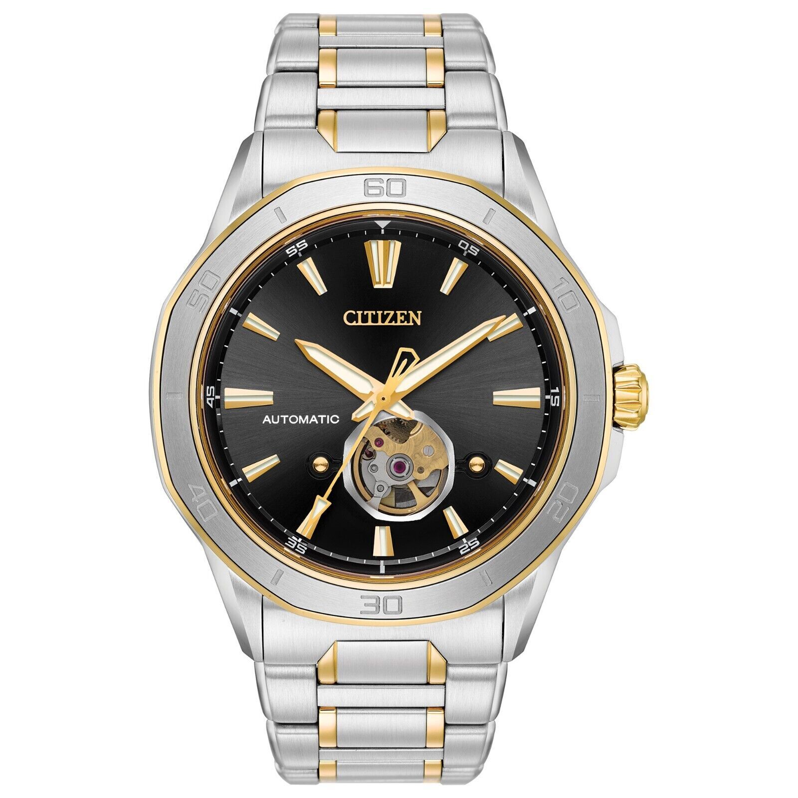 Citizen Signature Octavia NB4014-56E Black Dial 44mm Men's Watch for ...