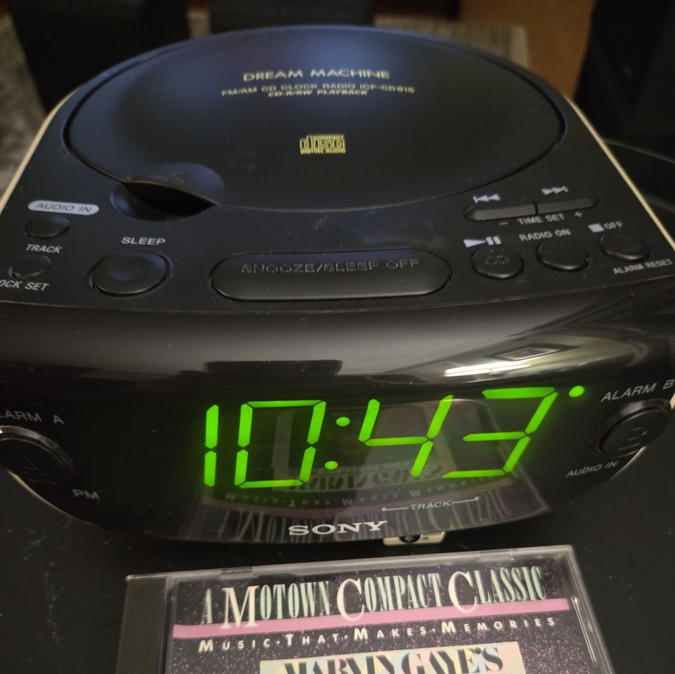 Sony Dream Machine CD Player Dual Alarm Clock AM/FM Tested/Works with ...