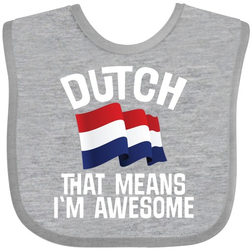 Inktastic Dutch Gift Pride Netherlands Flag Baby Bib Holland Country ...