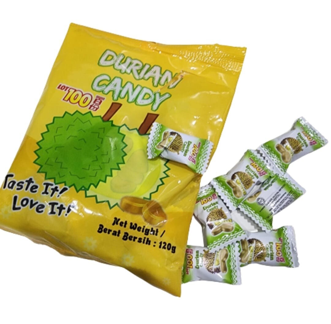 6 packs x 120g Lot 100 Durian Candy Taste It Love It - Fast shipment by ...