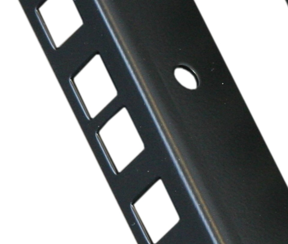 2U Rack Strip Rail Pair Black Finish | eBay UK