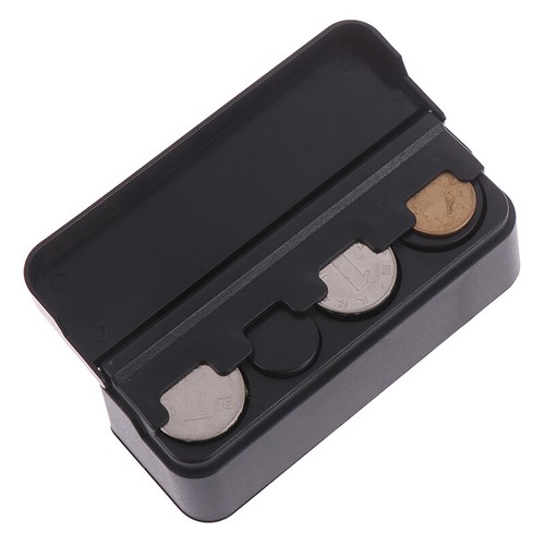 Car Black Coin Case Loose Change Storage Box Small Money Wallet Holder ...