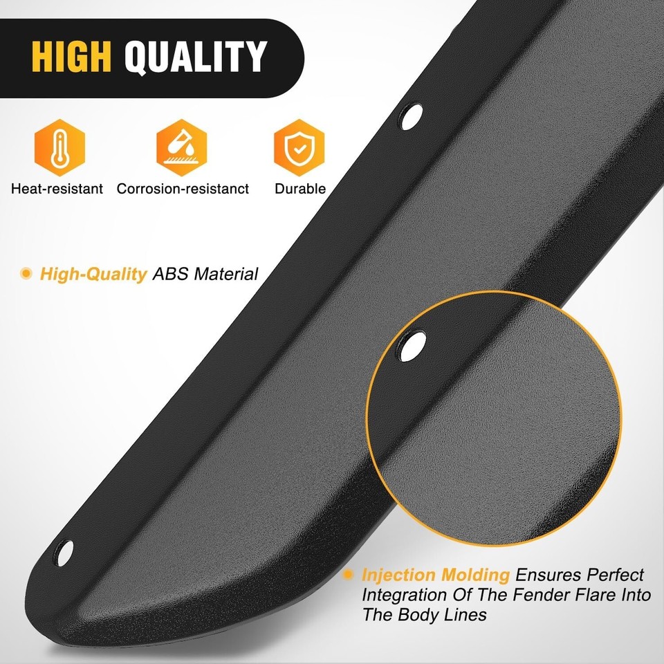 Nilight Fender Flares Extensions Set Compatible with 2020-2024 ...