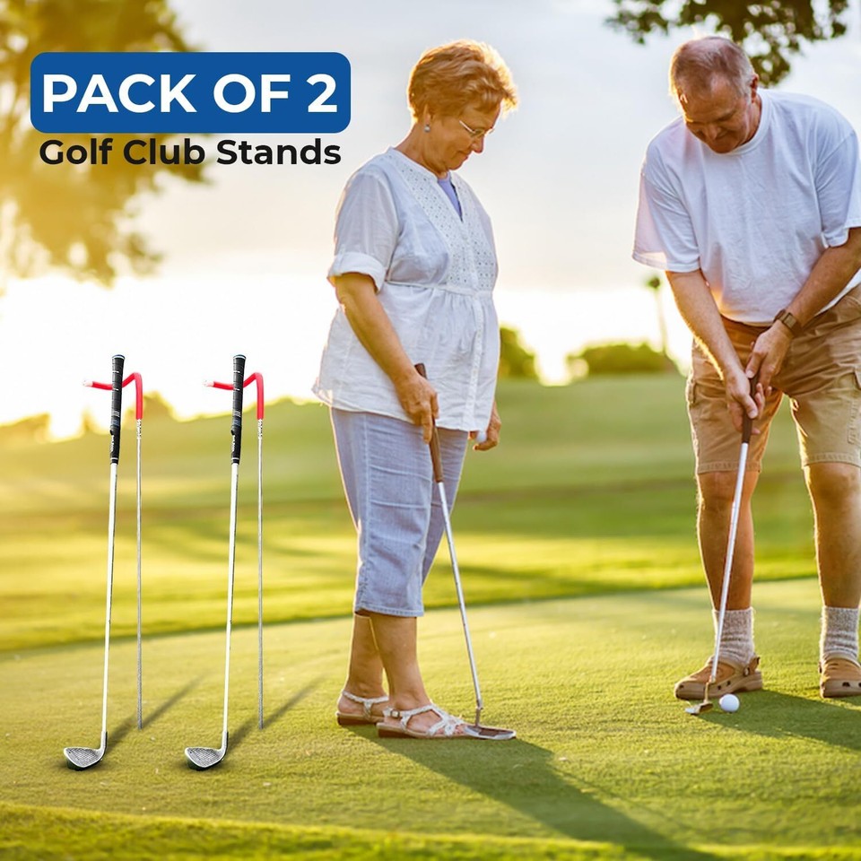 Pack of 2 Portable Golf Club Holder- Steel Caddy , Golf Club Caddy Made ...