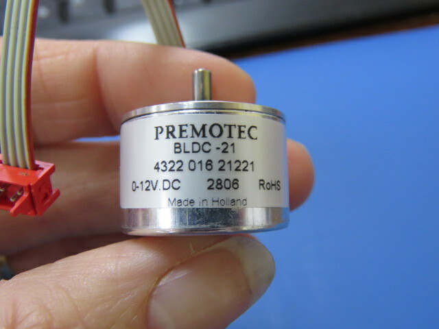 PREMOTEC BLDC21 Qty of 1 per Lot BRUSHLESS DC MOTOR; 0-12V DC; Also ...