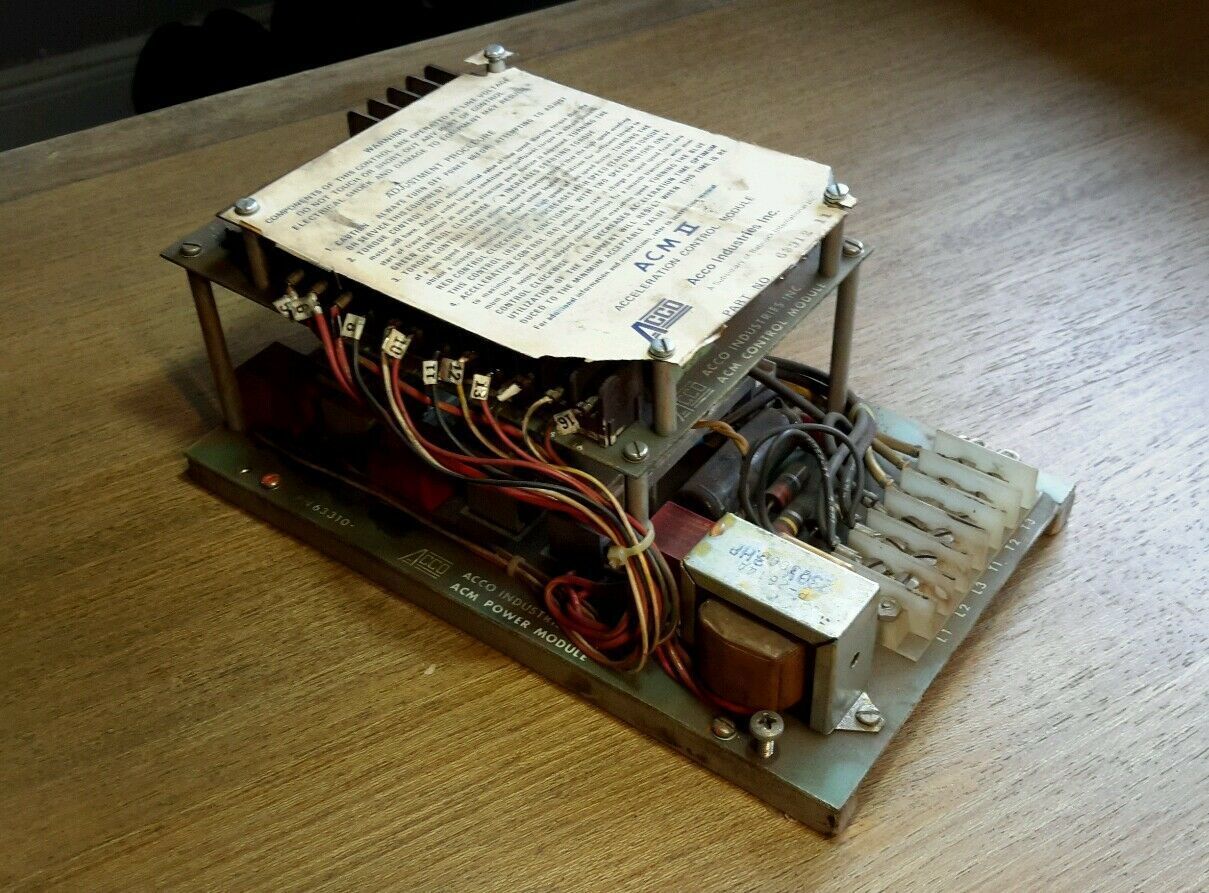 ACCO ACM II 63312-11 ACM CONTROL MODULE & CONTROL BOARD ACCELERATION ...