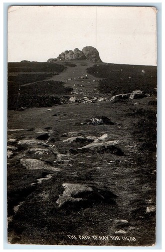 The Path To Heytor Rock Churchinford England United Kingdom RPPC Photo ...