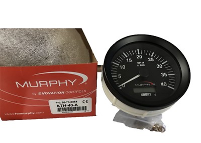 MURPHY ATH-40-A HOUR METER 4,000 RPM TACHOMETER | eBay