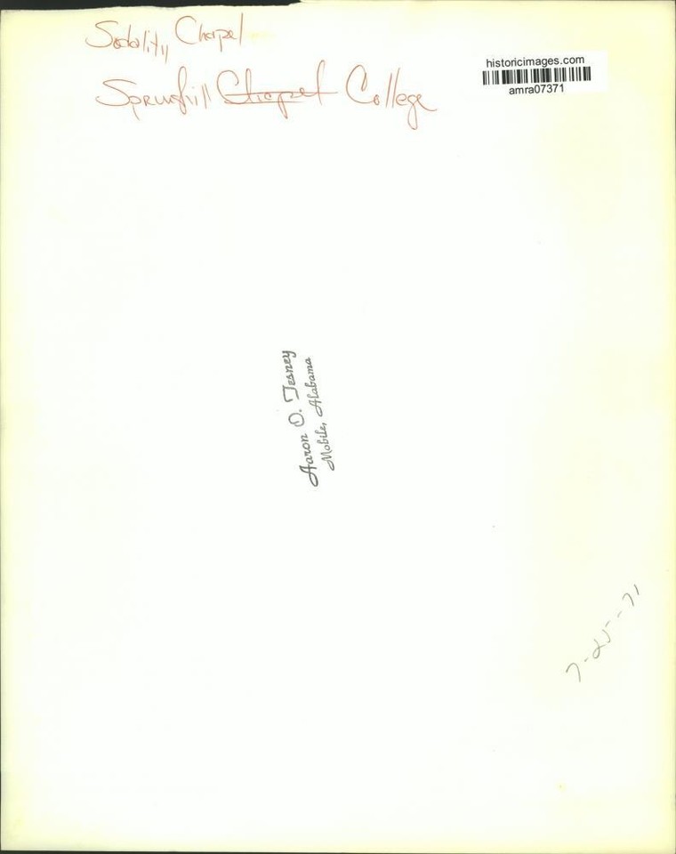 1971 Press Photo Statue in Sodality Chapel at Springhill College ...