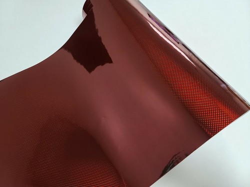 60FT x 5FT Gloss Prismatic Weave Dark Red Vinyl Car Wrap Sticker Decal ...