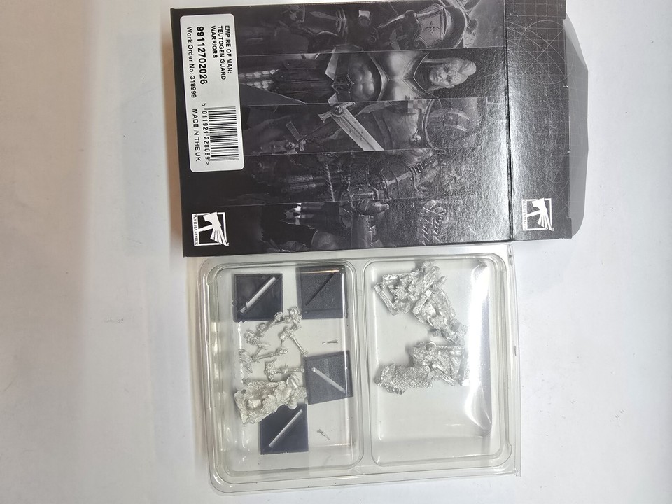 Warhammer The Empire Teutogen Guard X5. Nee In Blister. Metal. Old ...