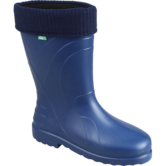 Demar Luna Ultra Light EVA Blue Rubber Rain Leisure Hobby Outdoor Boots ...