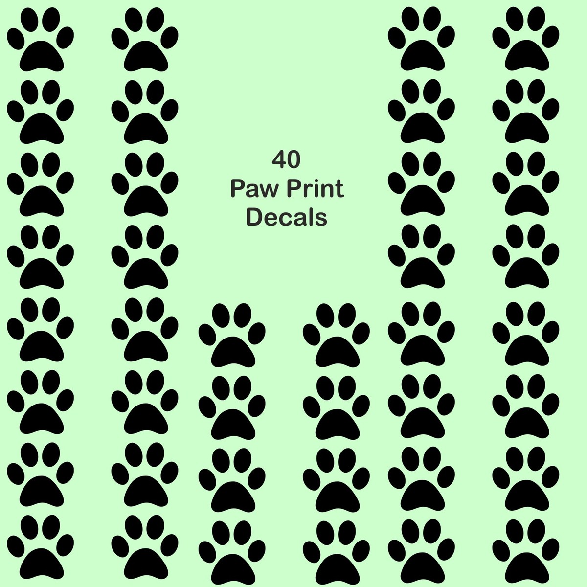 Paw Print Stickers Vinyl Paw Print Vinyl Sticker | 7th & Palm By