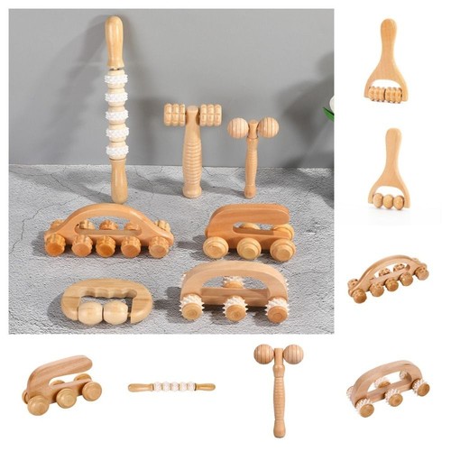 1PC Wooden Point Massager Massage Roller Muscle Roller Sticks Body ...