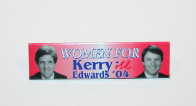 2004 Kerry & Edwards President Campaign Button Political Pinback Pin ...
