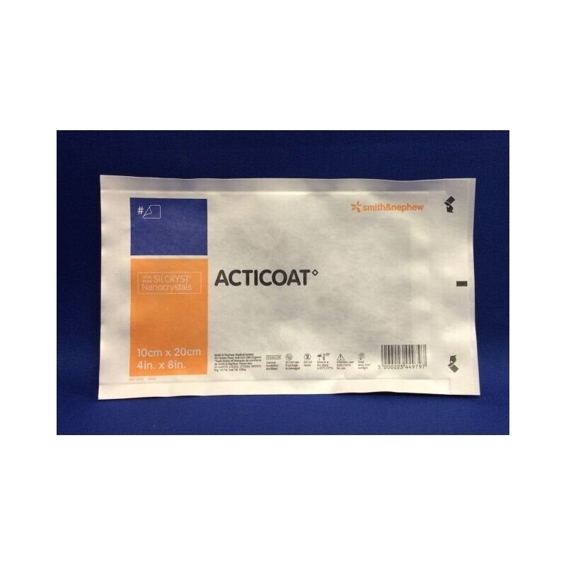 *6 Dressing* Smith & Nephew 20201 ACTICOAT w/ Silcryst Nanocrystals 4 ...