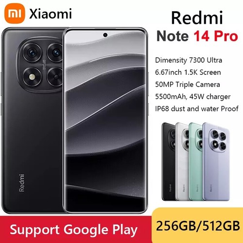 Xiaomi Redmi Note 14 Pro (5G) 6.67in Smartphone NFC Dual SIM Unlocked IP69 120Hz | eBay UK