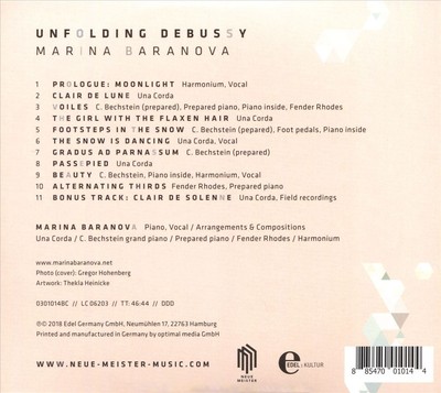 MARINA BARANOVA UNFOLDING DEBUSSY NEW CD 885470010144| eBay
