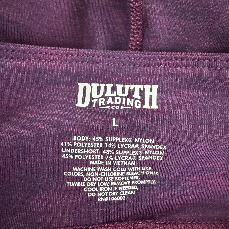 Duluth Noga Stretch Skort Skirt Large Purple Burgundy Outdoor NWT SS ...