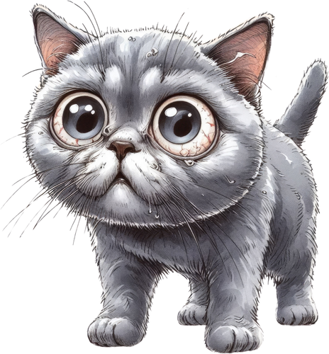 8x Funny Grey Cat Car Stickers 9x9 cm Animal Stickers Car Decoration | eBay