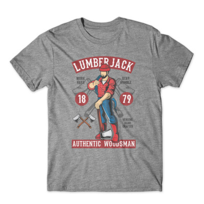 Lumberjack T-Shirt 100% Cotton Premium Tee NEW | eBay