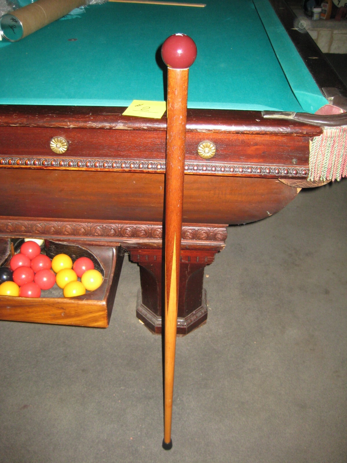 Cane, Walking Stick, Texas A&M pool ball - Gem