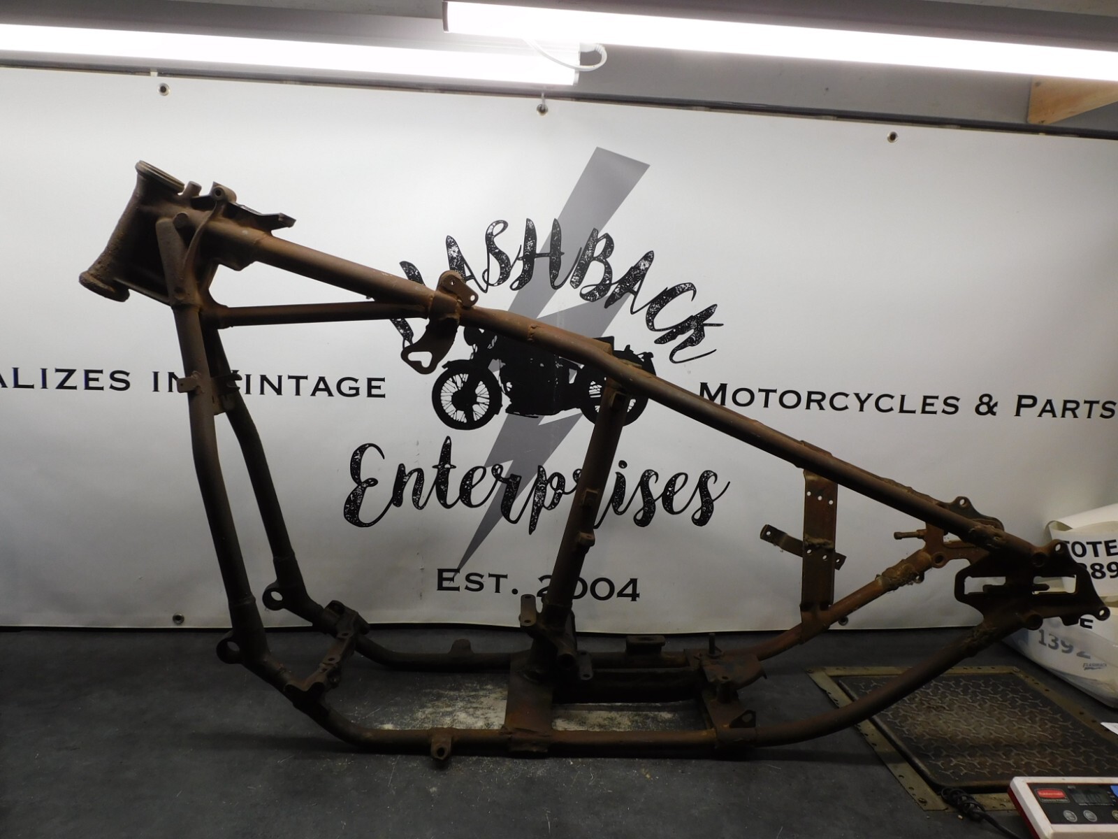 Early 1948 Original Harley Panhead Rigid Frame knucklehead Flathead #1 ...