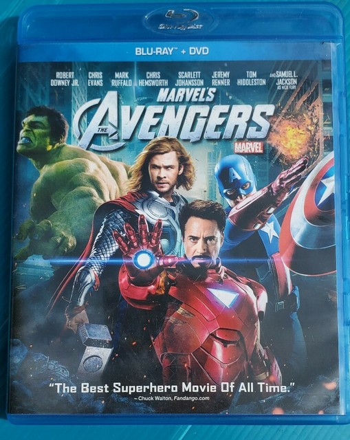 Marvel The Avengers Blu ray & DVD Disc NO DIGITAL blueray disc action ...